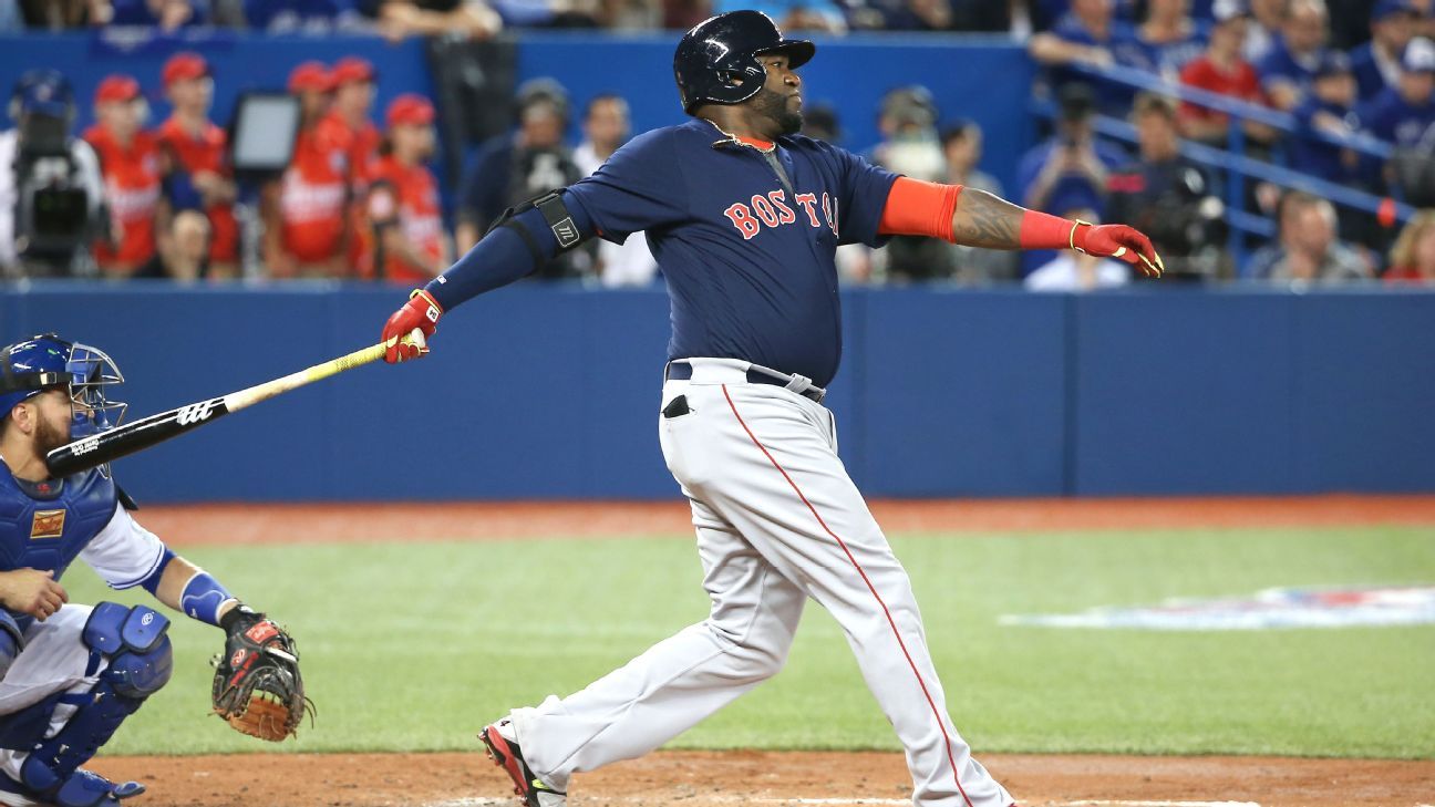 David Ortiz on the bench for Boston Red Sox's two-game series in Atlan ...