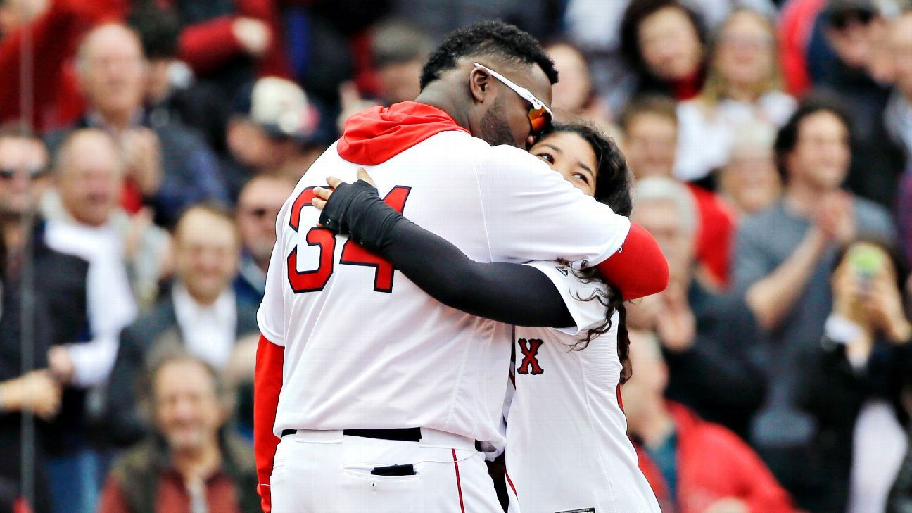Boston Red Sox's David Ortiz emotional from daughter singing anthem ...