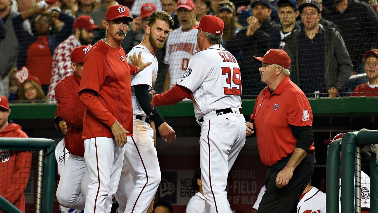 Bryce Harper of Washington Nationals ejected, yells 'choice words' at ...