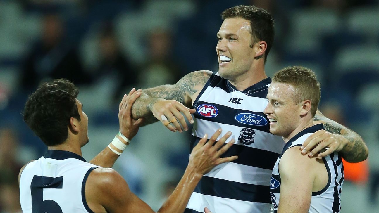 Big Cat Mitch Clark AFL career in limbo after being cut by Cats - ESPN