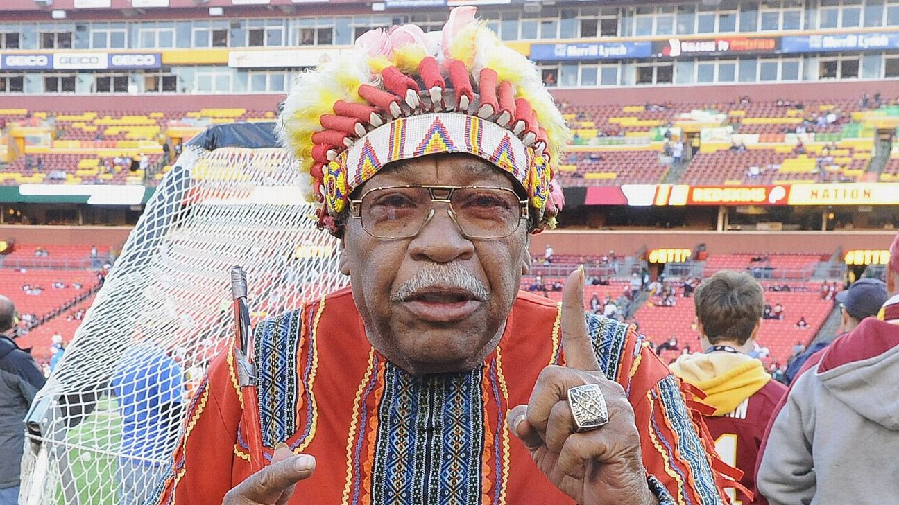 Washington Redskins superfan Chief Zee passes away at age 75 - ESPN ...