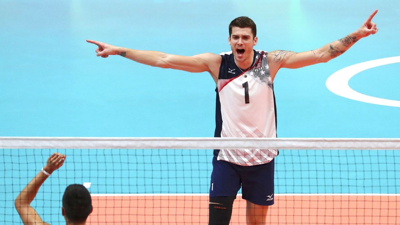 U.S. men's volleyball stuns Brazil after 2 preliminary losses - ESPN