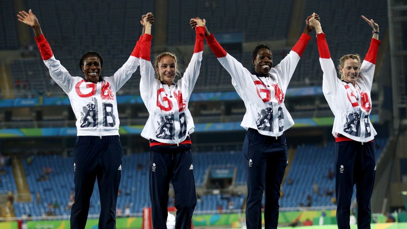 British relay teams presented with belated medals at World Champs - ESPN