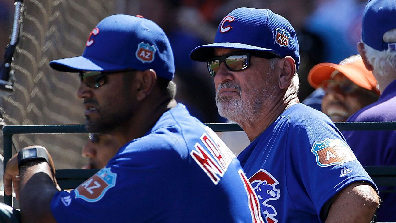 Cubs bench coach Dave Martinez delivers the bad news for Joe Maddon ...