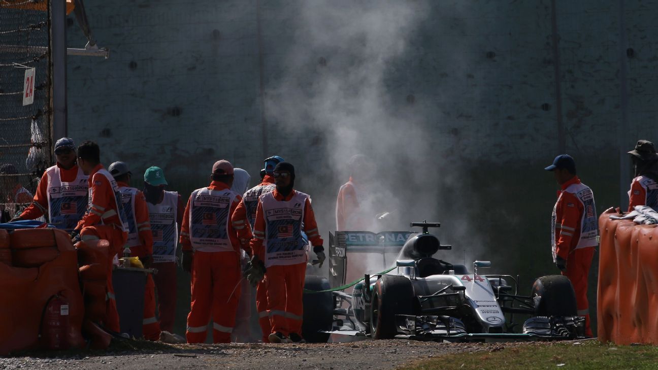 Mercedes analysis reveals cause of Hamilton's engine failure - ESPN