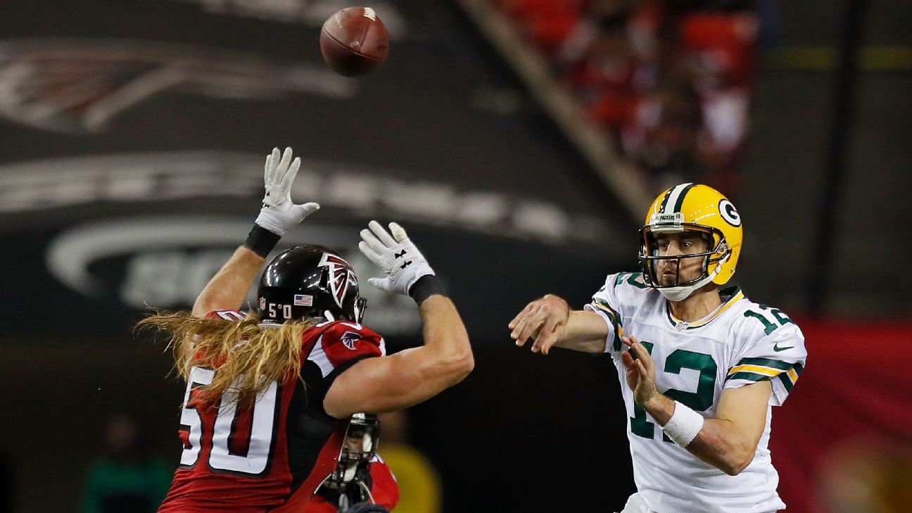 Brooks Reed of Atlanta Falcons regrets late-game mistake against Green ...