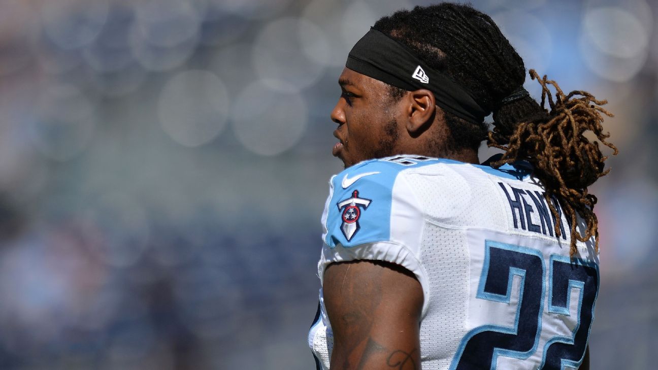 Derrick Henry suffered calf strain before Chargers game, MRI shows - ESPN