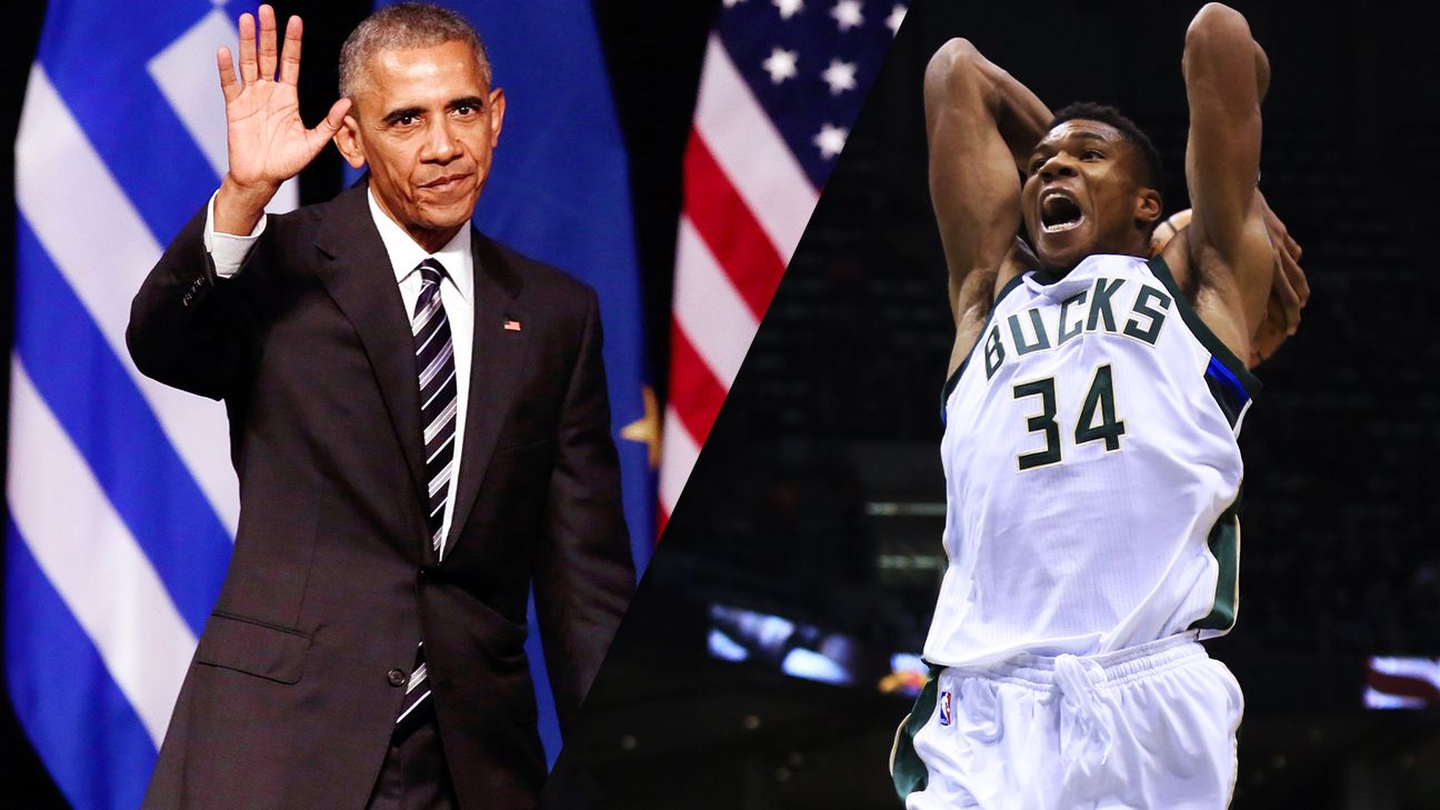 President Barack Obama mentions Milwaukee Bucks' Giannis Antetokounmpo ...