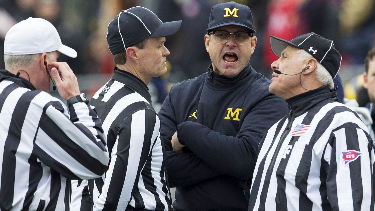 Big Ten fines U-M $10K, reprimands Jim Harbaugh for postgame rant - ESPN