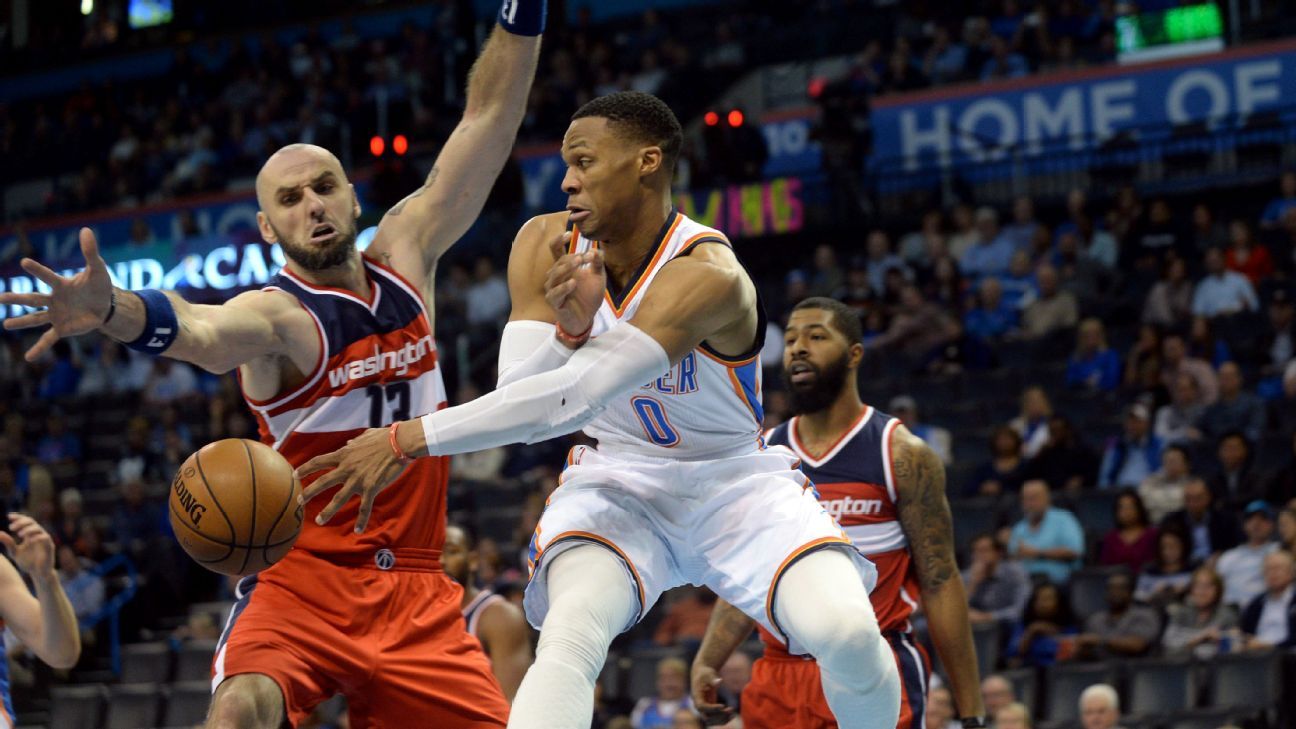 Even on an off night, Russell Westbrook carries the Thunder - ESPN ...