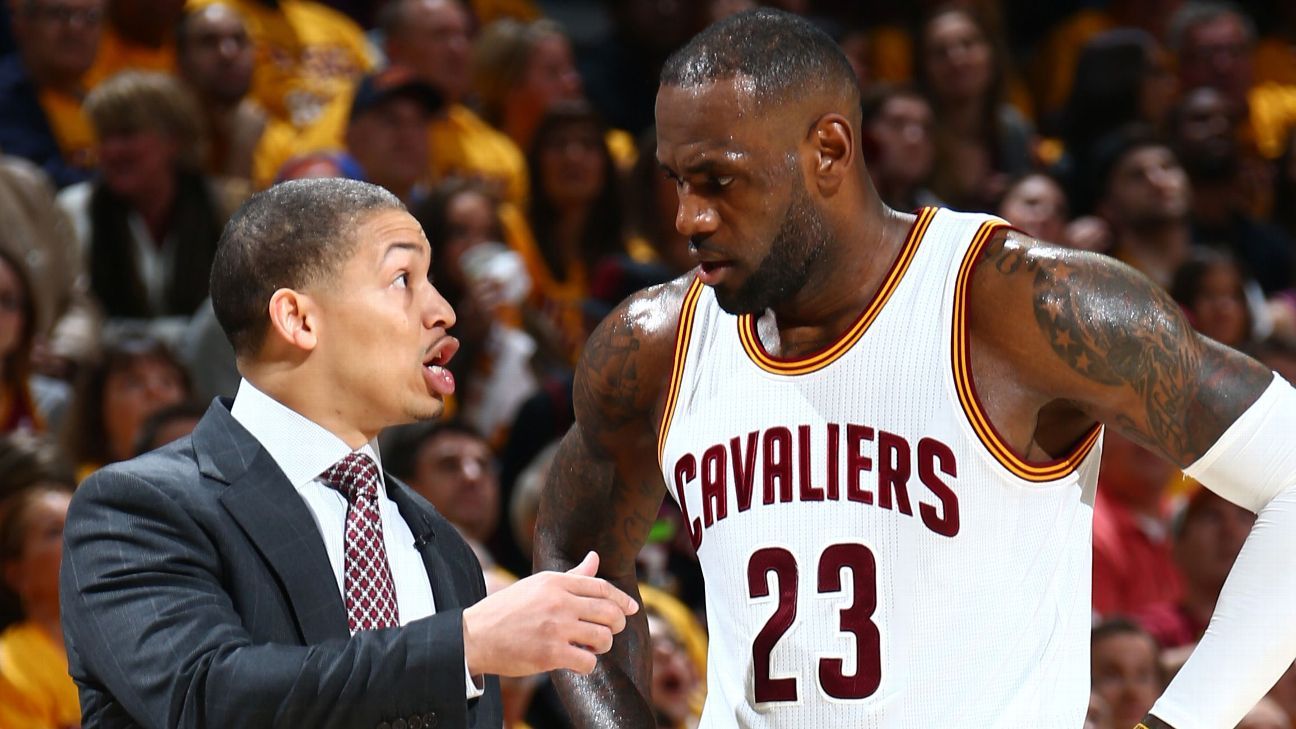 Cavs coach Tyronn Lue not bothered by LeBron James' increased ...