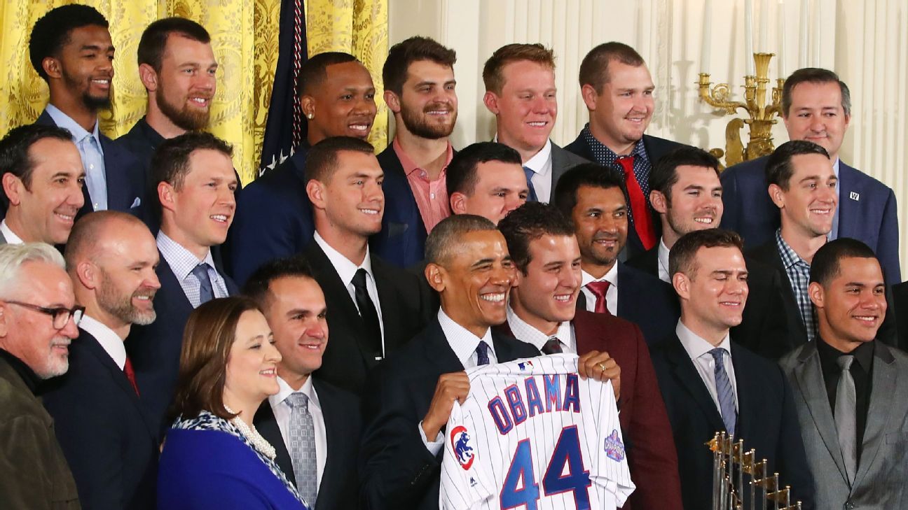 President Obama celebrates World Series champion Chicago Cubs - ESPN