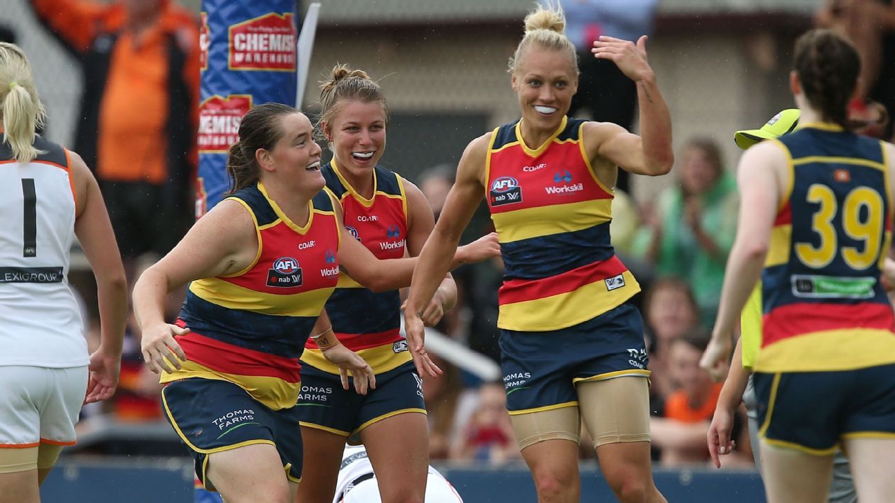Adelaide stay unbeaten in AFLW with win over Carlton - ESPN
