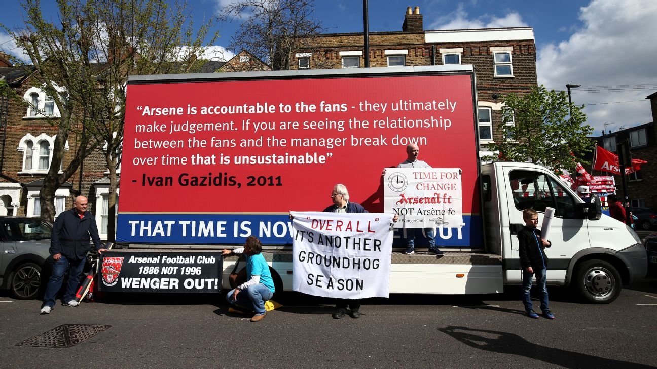 Arsenal board's silence and inaction pushing loyal fans to the limit - ESPN