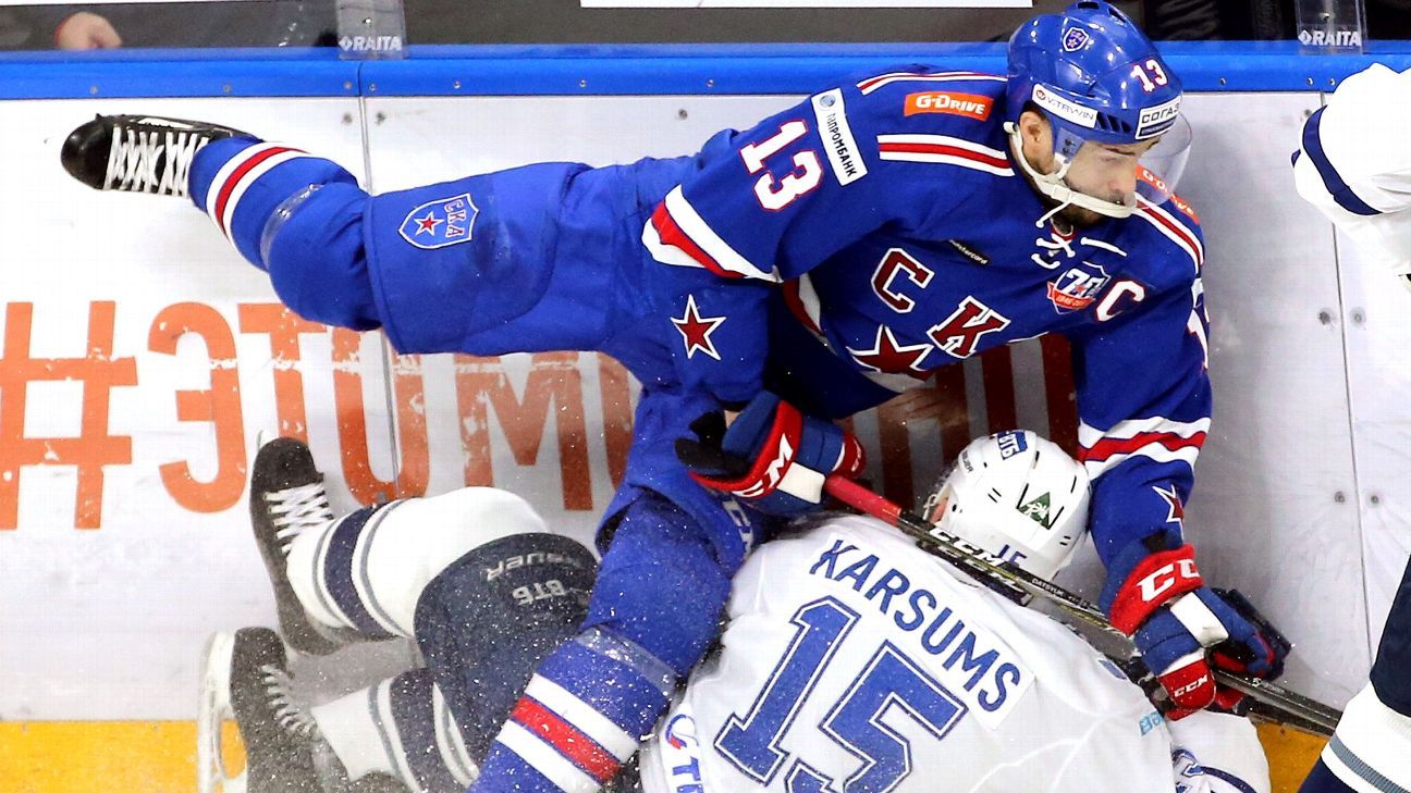 Pavel Datsyuk wins title in return to Russia with SKA St. Petersburg - ESPN