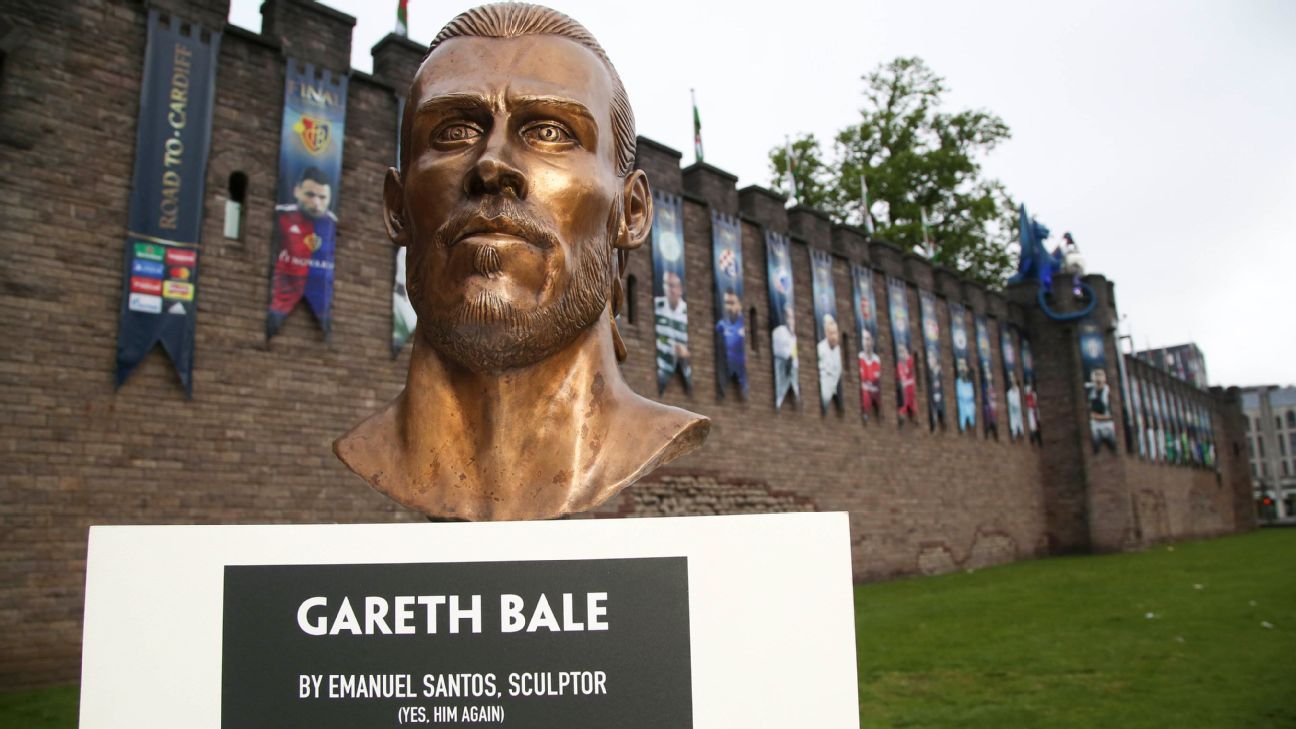 Cristiano Ronaldo bust sculptor is back with Gareth Bale statue for UCL ...