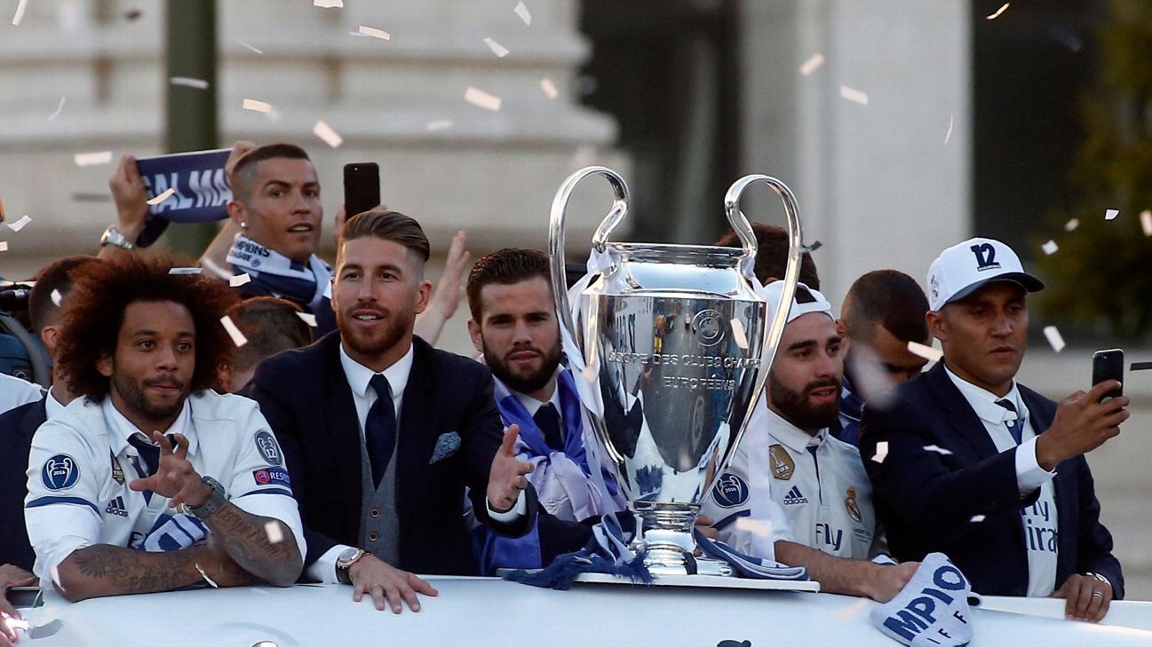 Real Madrid parade through city with record 12th Champions League ...