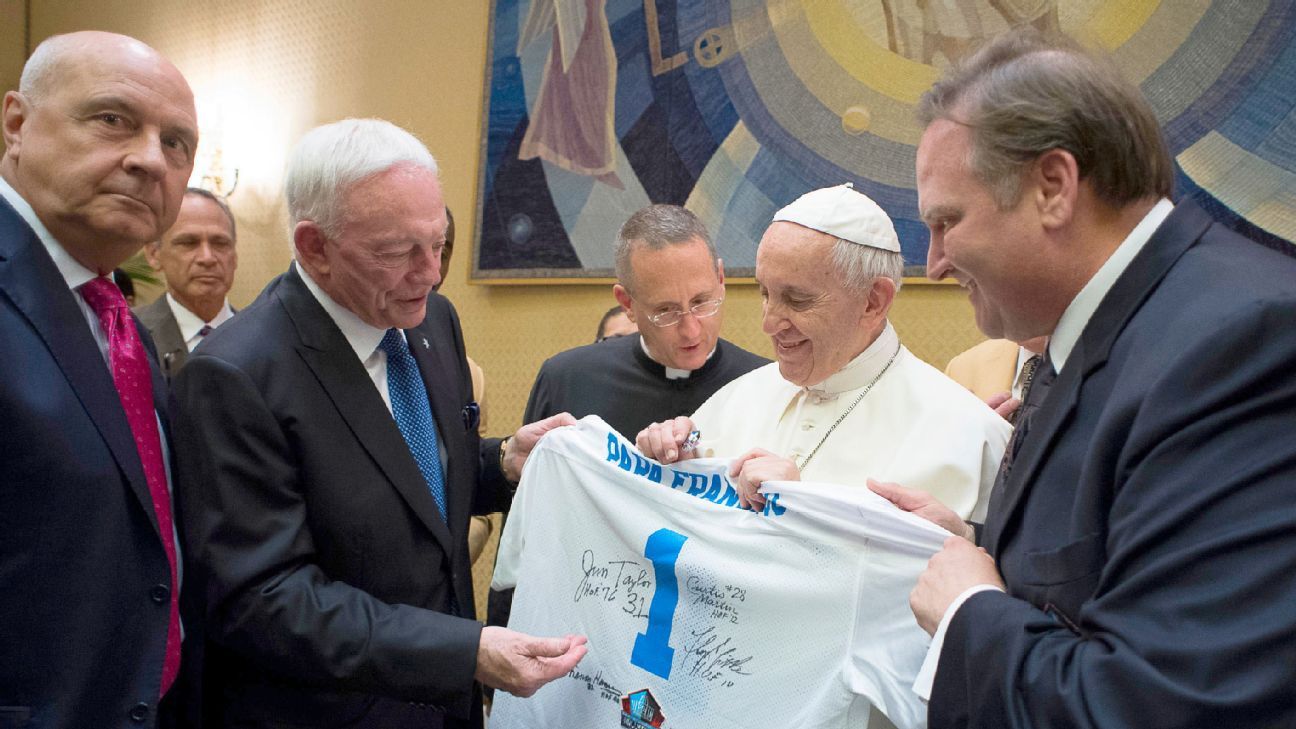 Pope meets with NFL delegation, urges 'culture of encounter' - ESPN