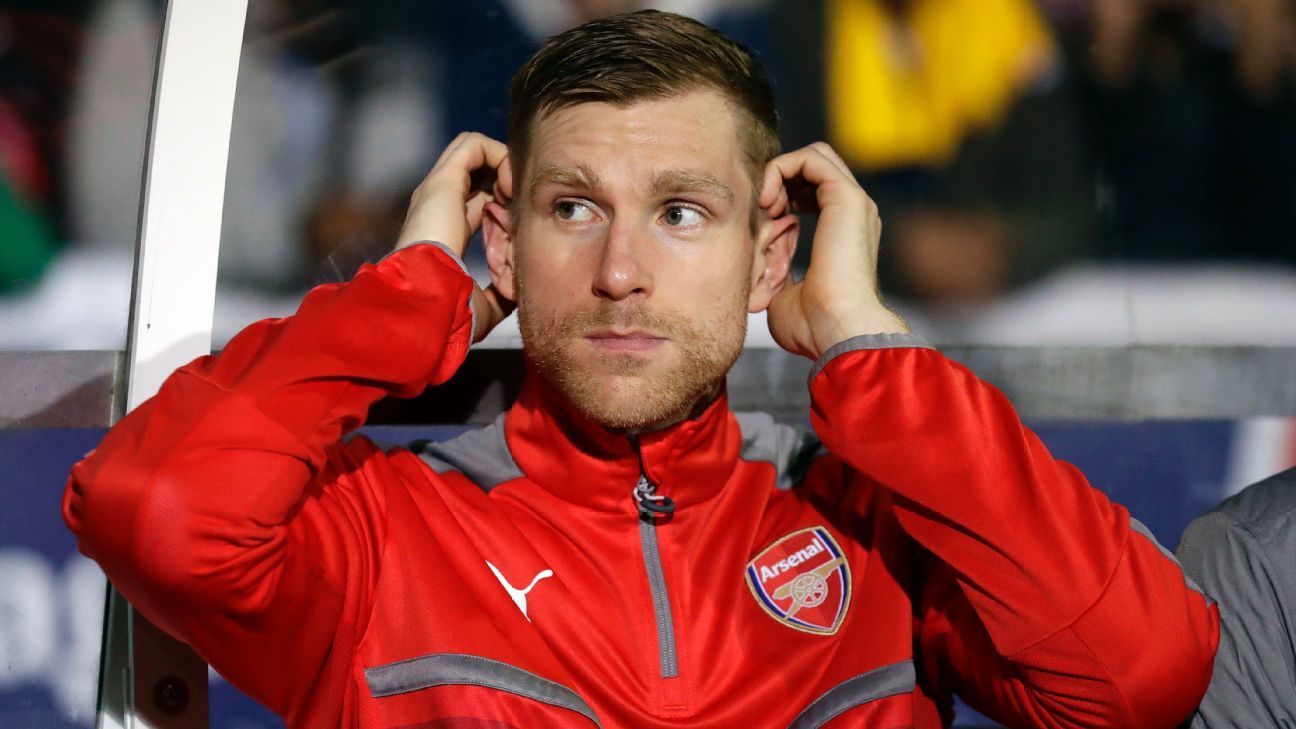 Arsenal defender Per Mertesacker targeting '20 goals this season' - ESPN