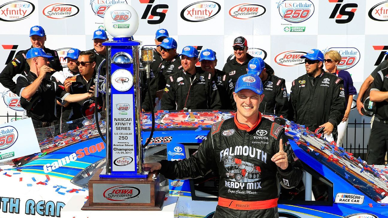 Ryan Preece wins NASCAR Xfinity race at Iowa Speedway - ESPN