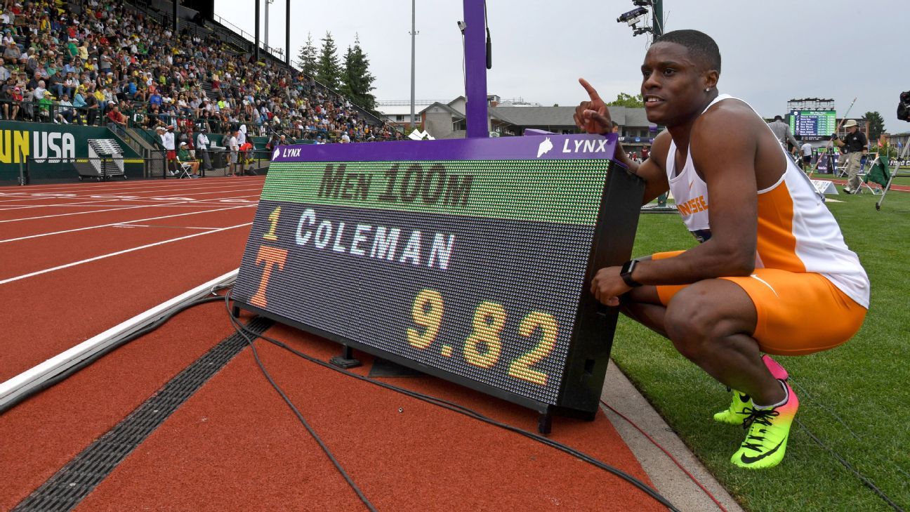 American sprinter Christian Coleman welcomes spotlight at track worlds ...