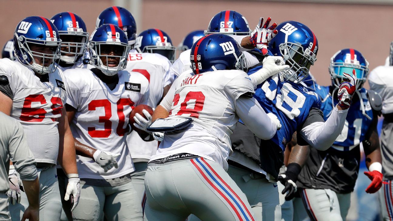 New York Giants training camp practices get chippy with 'dust-ups ...