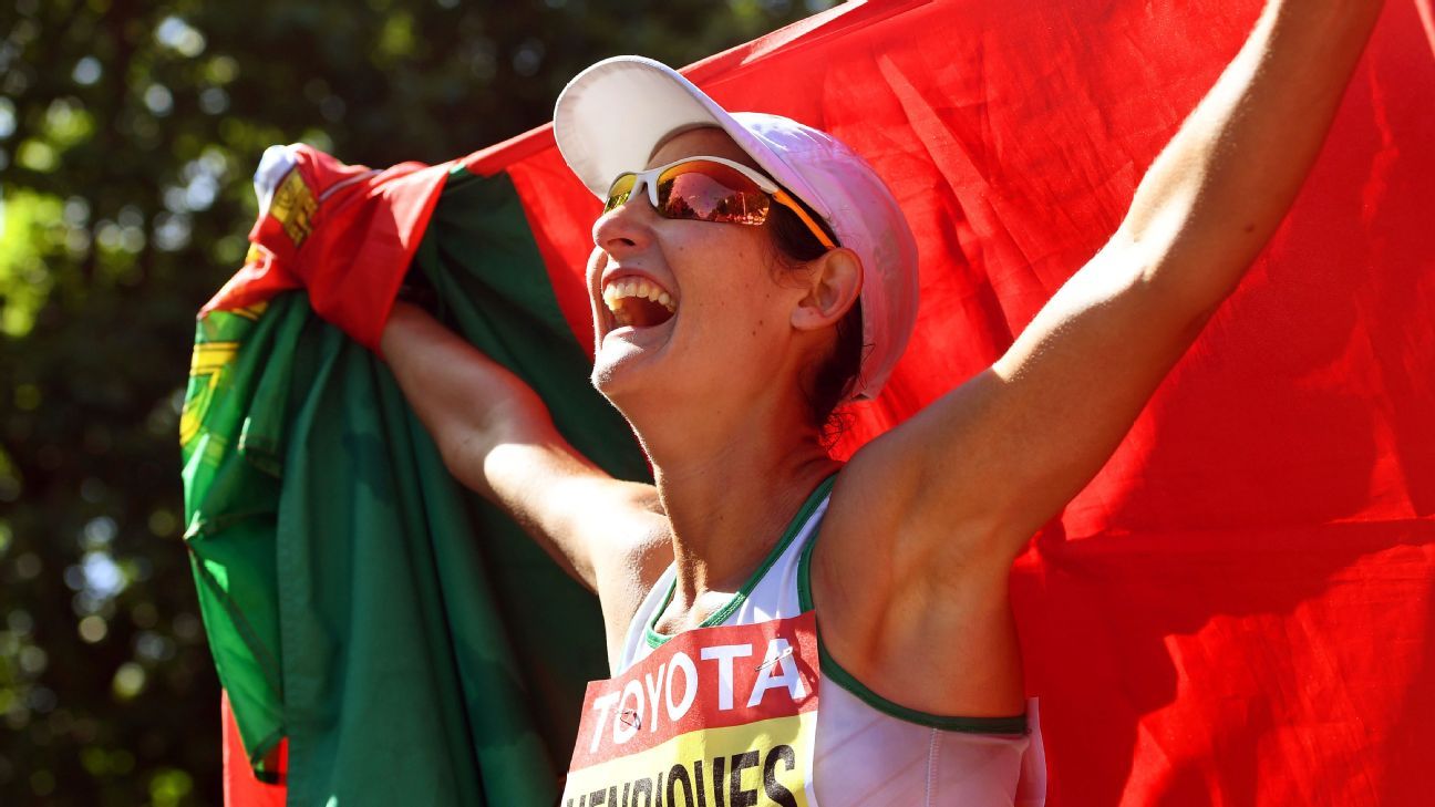 Ines Henriques sets world record in women's 50-kilometer walk - ESPN