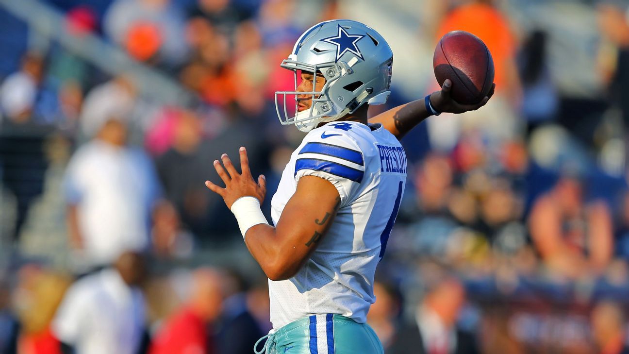 Dak Prescott is a perfect 18-of-18 in practice - ESPN - Dallas Cowboys ...