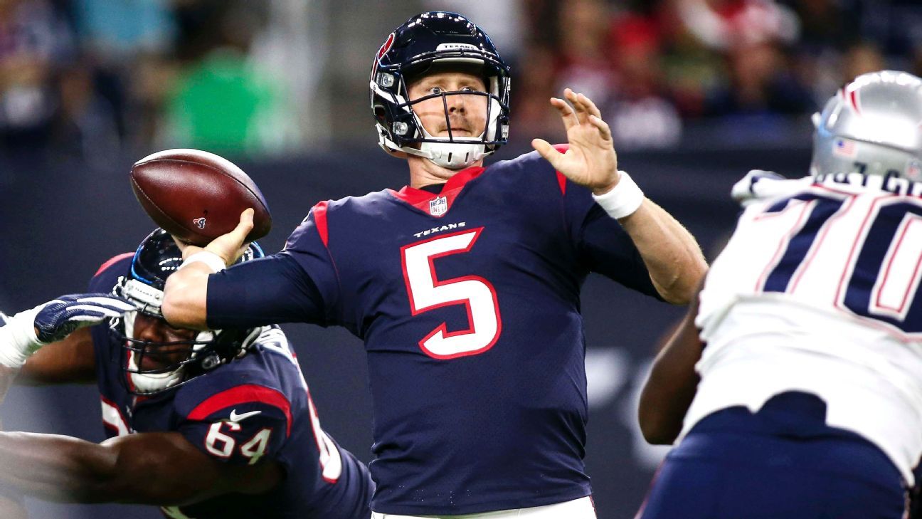 Houston Texans cut quarterback Brandon Weeden Saturday - ESPN