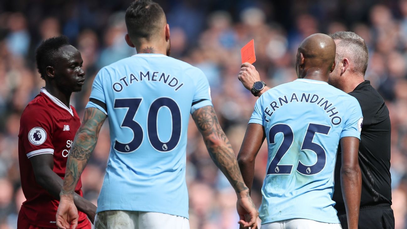 Liverpool capitulate at Man City after Sadio Mane red card while Real ...