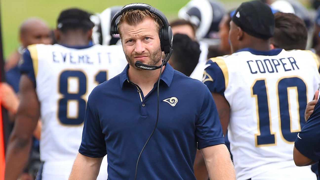Los Angeles Rams coach Sean McVay quick to put the blame on himself ...