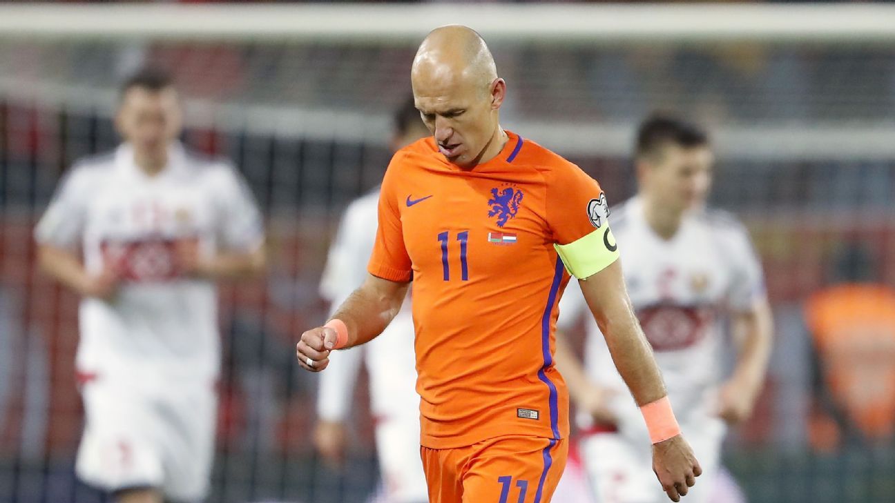 Otro golpe: Holanda, afuera de la Eurocopa y ahora del Mundial - ESPN