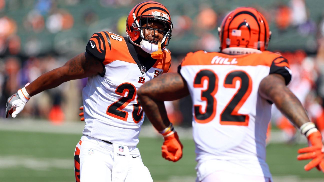 Bengals RB Jeremy Hill can relate to Joe Mixon's rookie frustrations ...