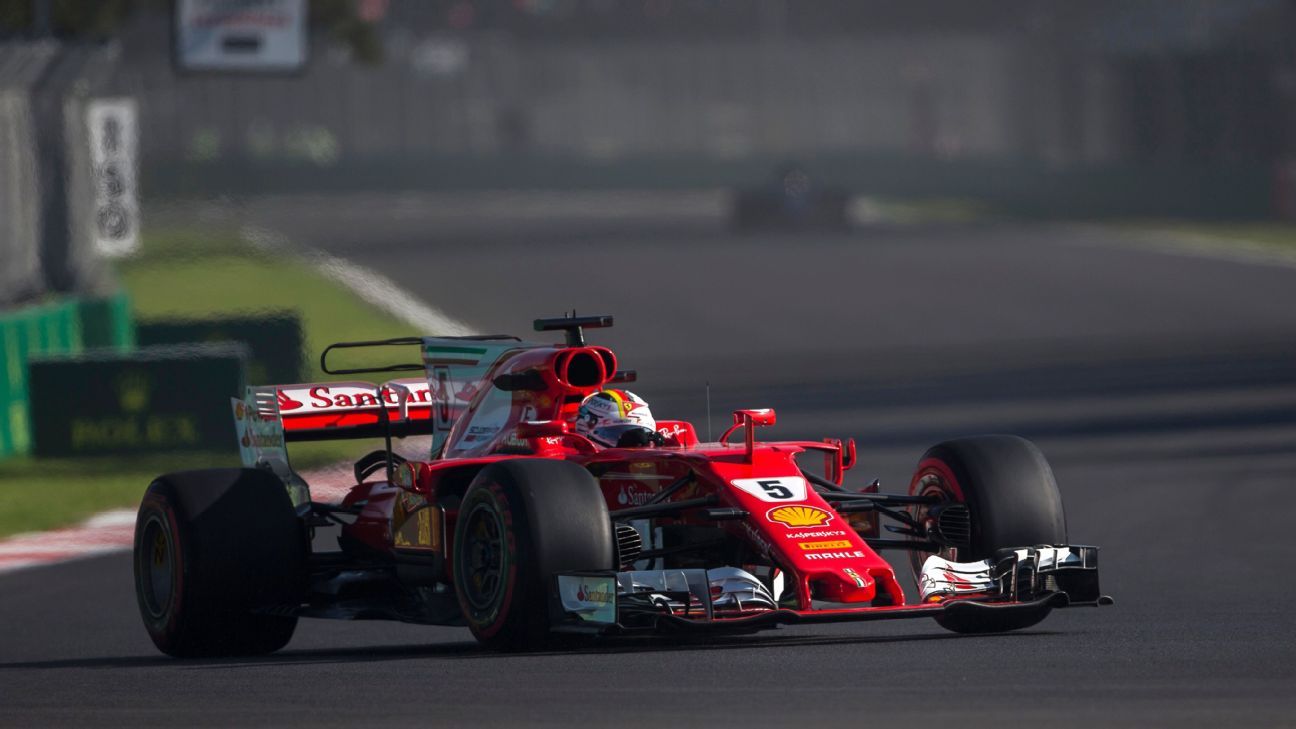 Blown fire extinguisher causes setback for Sebastian Vettel - ESPN