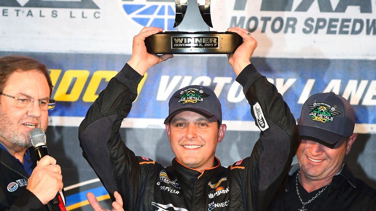 Johnny Sauter wins Truck series race at Texas, first to clinch spot in ...