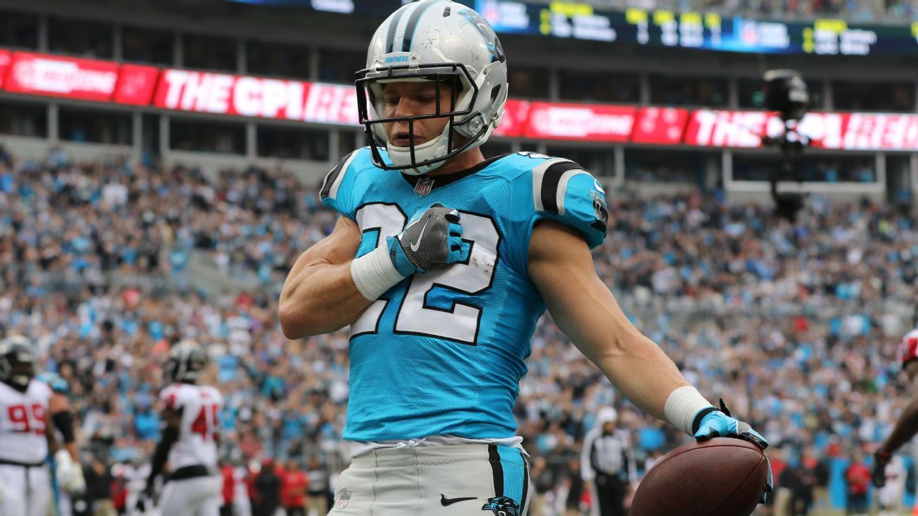Panthers running back Christian McCaffrey quietly on a record pace ...