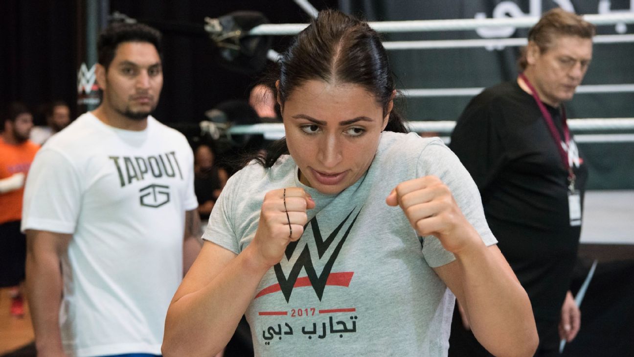 Shadia Bseiso determined to be first Arab woman to become a WWE ...