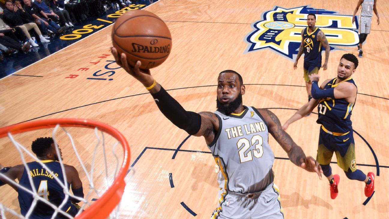 LeBron James of Cleveland Cavaliers says his level of play at 'probably ...