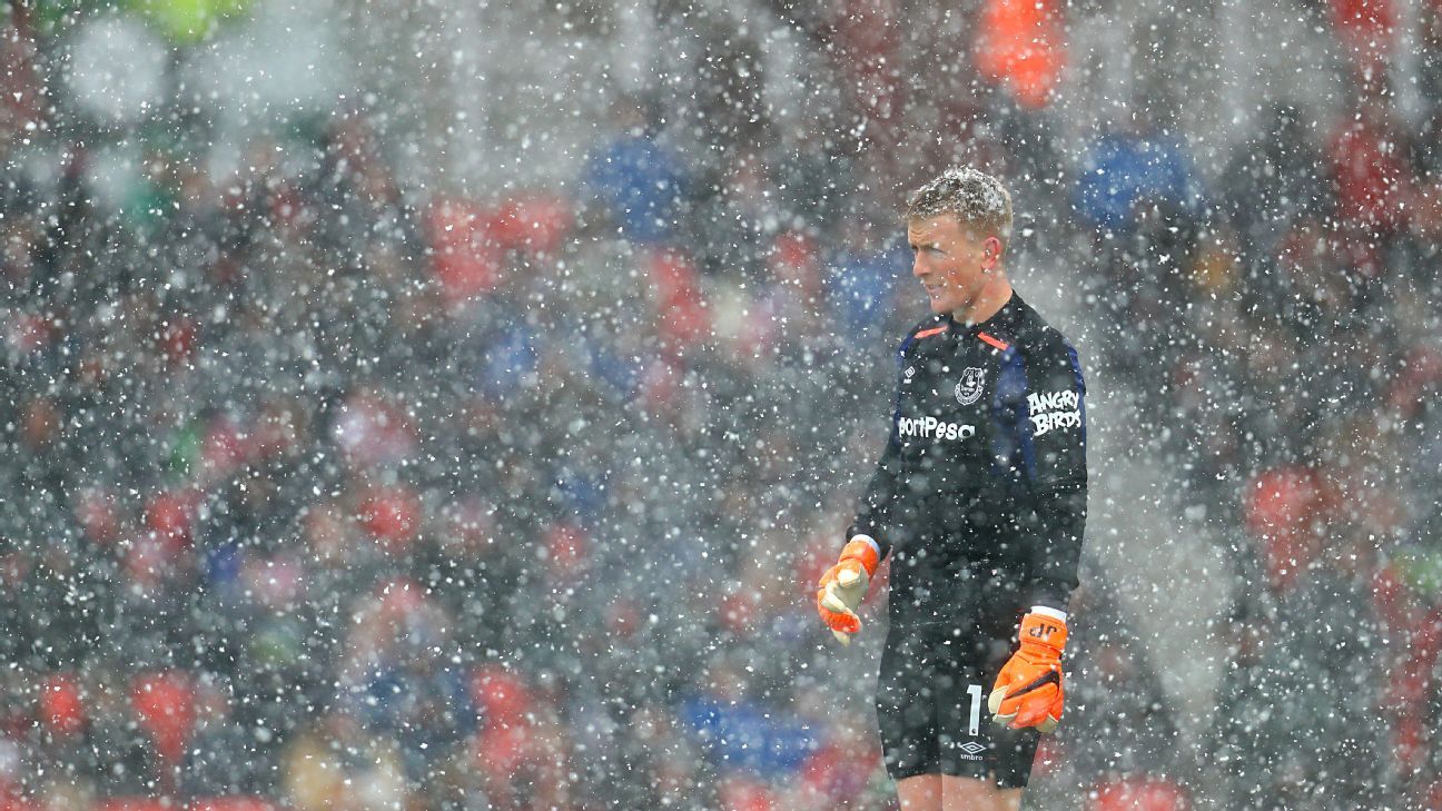 Snowy scenes in Premier League and beyond as weather hits English ...