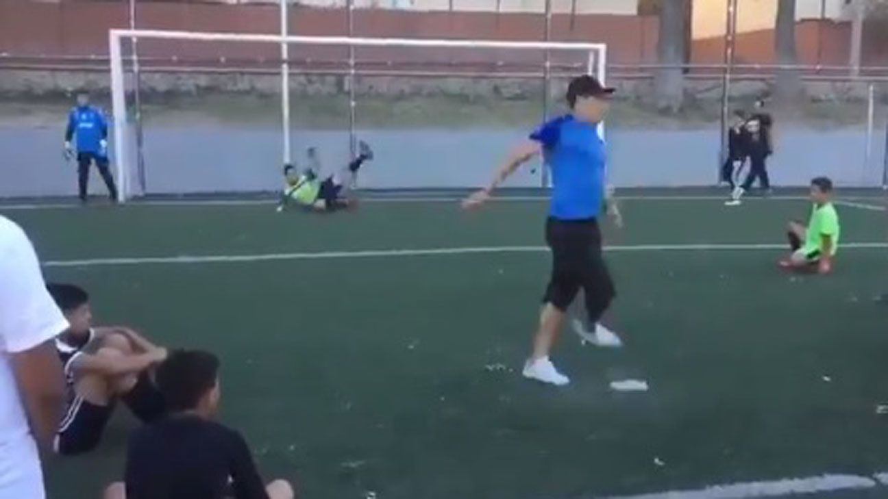 Poor goalkeeper left stunned as incredible trick shot penalty sweeps ...