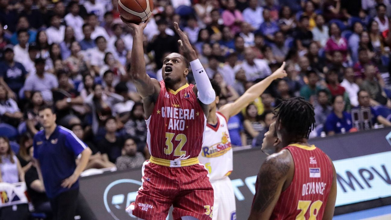 Ginebra grabs 1-0 lead with 102-89 win over Rain or Shine - ESPN