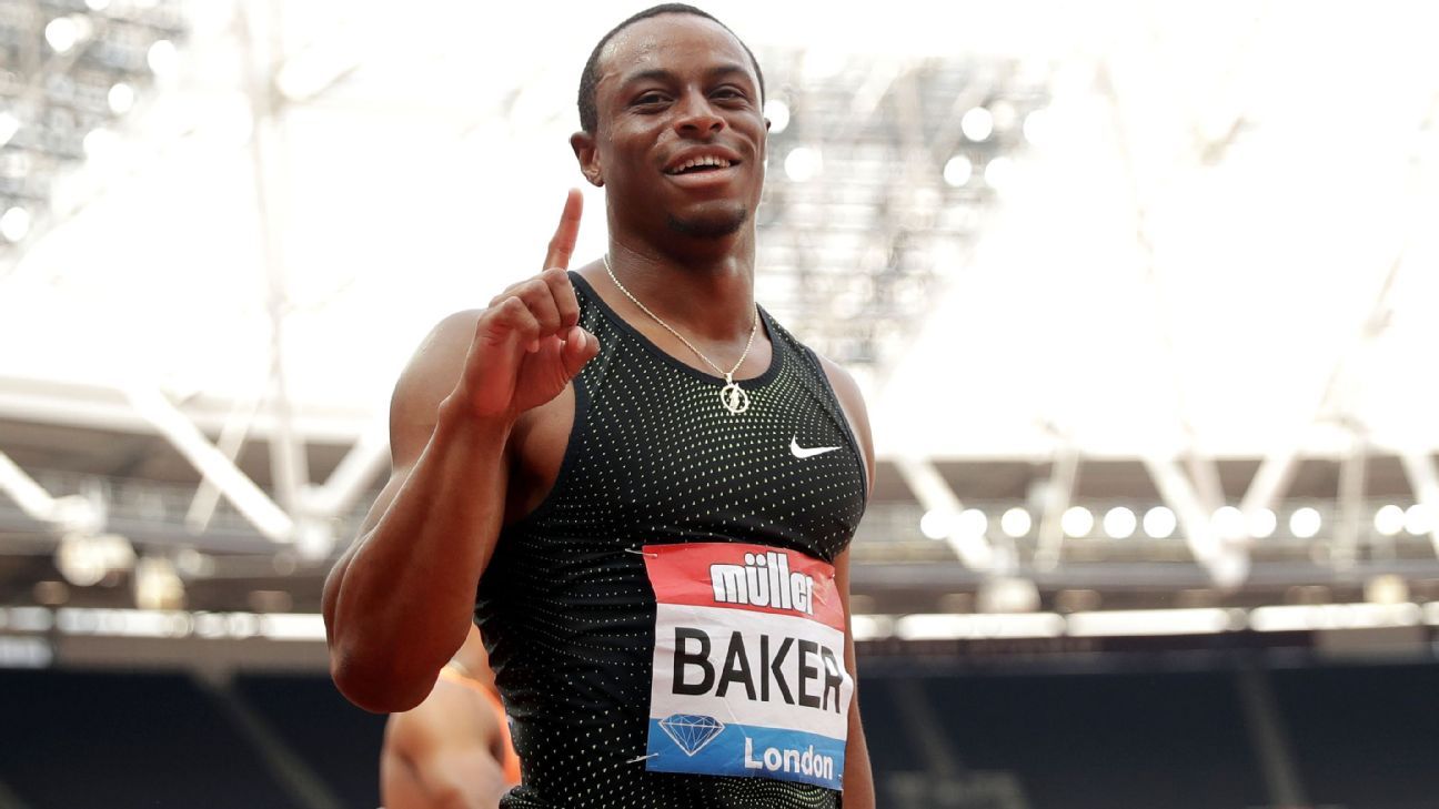 Ronnie Baker wins 100 meters at Anniversary Games; Tom Bosworth sets ...