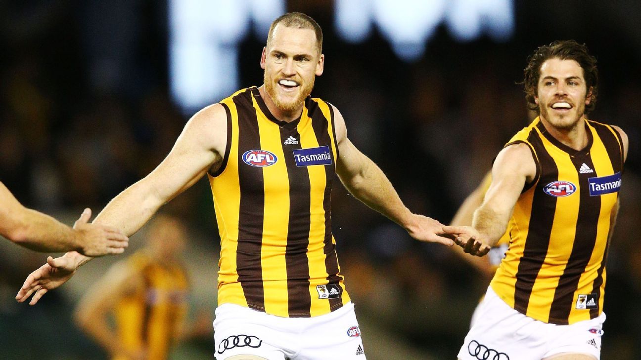 AFL Hawthorn Jarryd Roughead stands down as Hawks skipper - ESPN