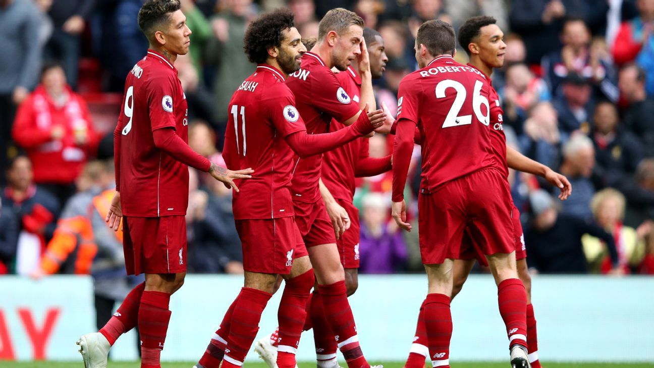 Por primera vez en su historia, Liverpool suma siete de siete - ESPN