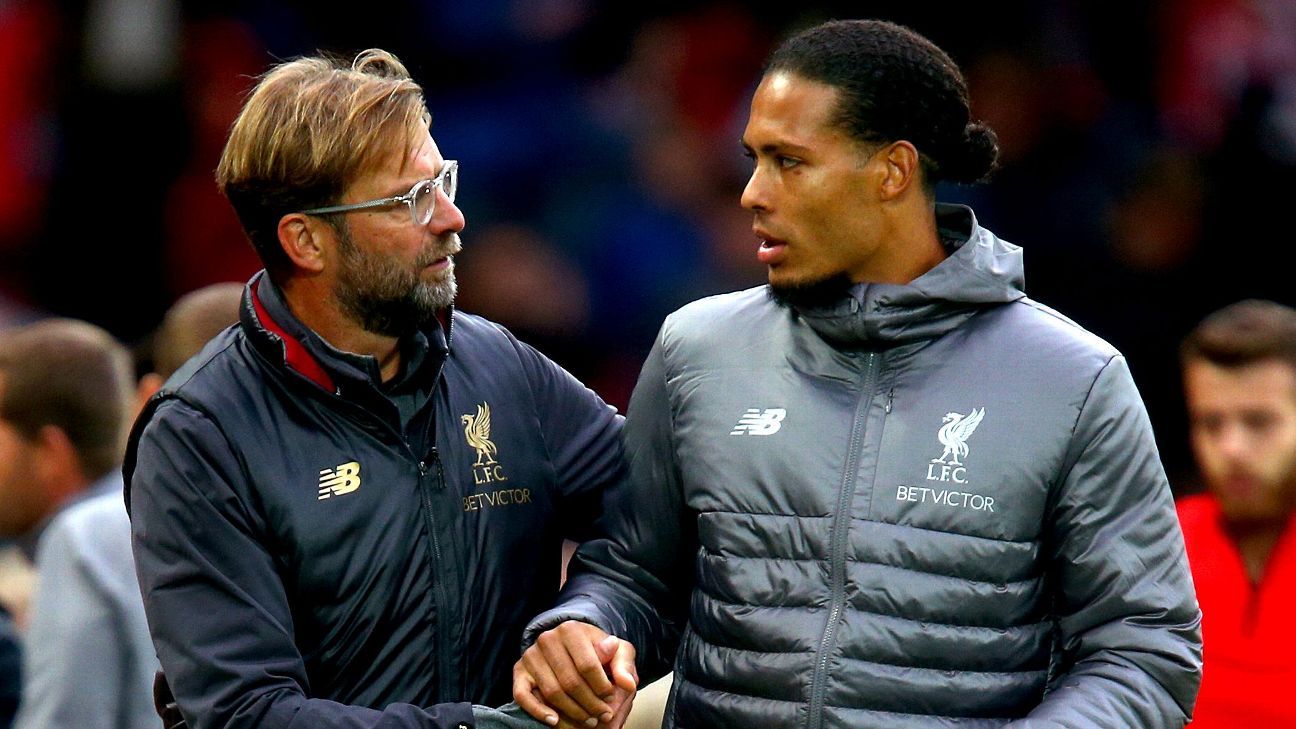 Jurgen Klopp Virgil van Dijk 9 10 as Liverpool make light work of ...