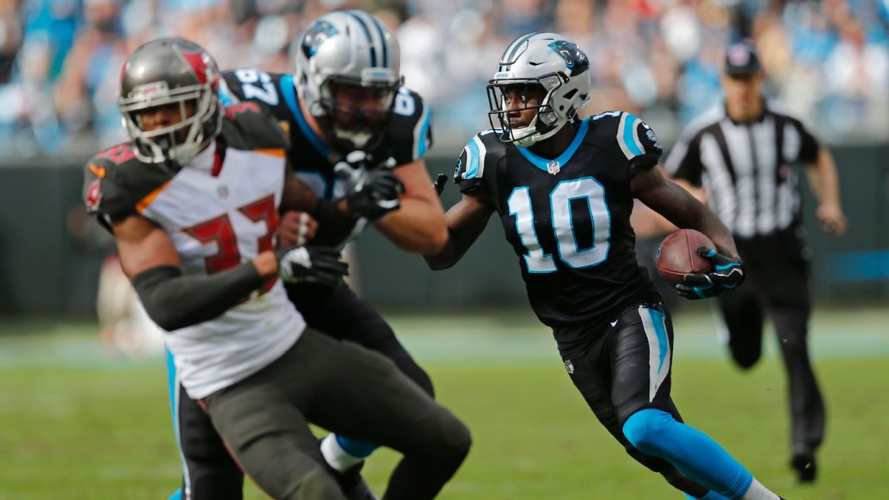 Watch: Panthers' Curtis Samuel runs 103.9 yards for touchdown - ESPN ...
