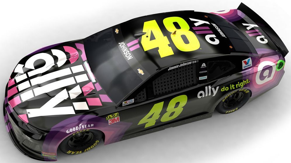 Jimmie Johnson unveils new Ally paint scheme - ESPN