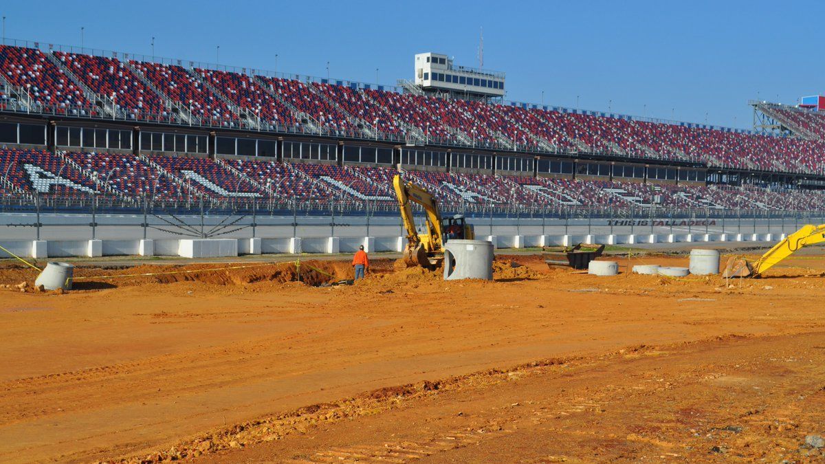 Construction underway for new premium infield RV area near Talladega's ...