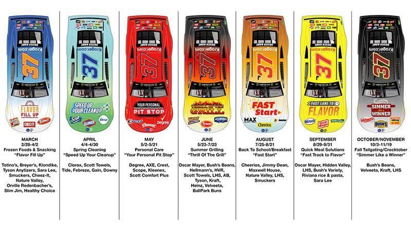 2019 NASCAR Cup Series Paint Schemes - Team #37 JTG Daugherty Racing - ESPN