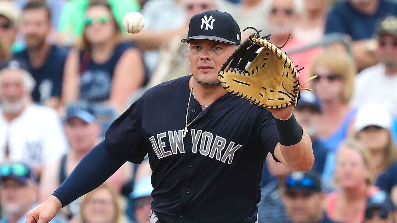 Luke Voit hoping to win Yankees' first-base job ... with his glove - ESPN